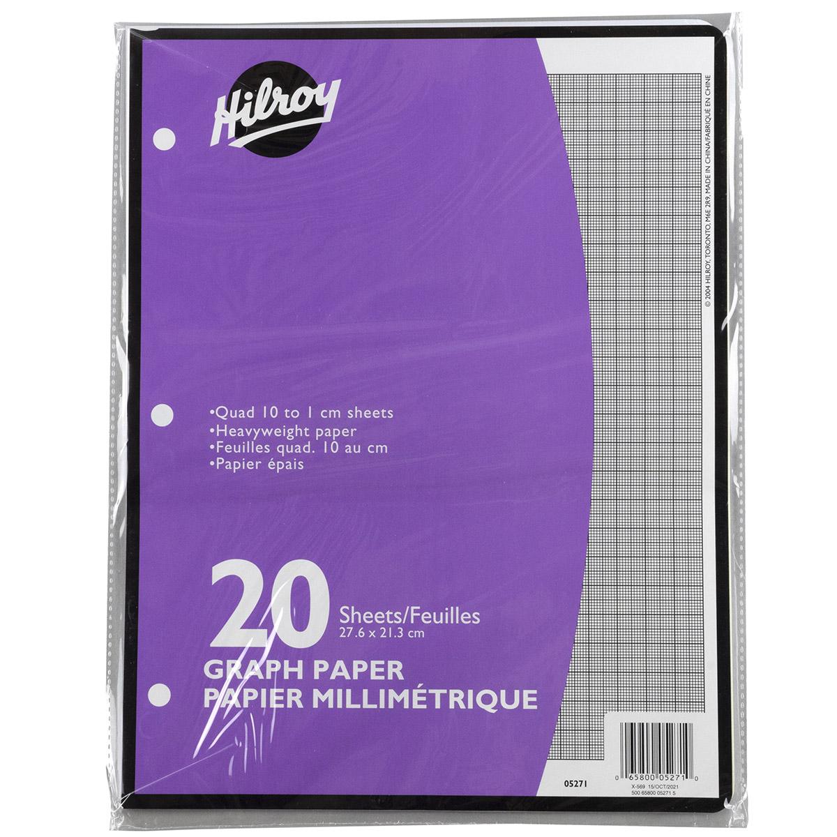Hilroy Graph Paper Sheets | University of Alberta Bookstore