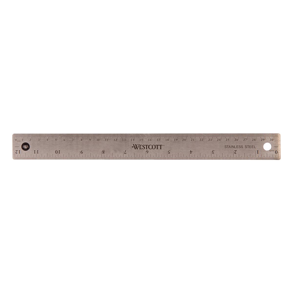 Westcott 12" Stainless Steel Ruler | University of Alberta Bookstore